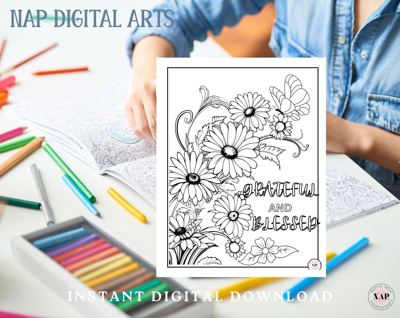 Grateful Heart Coloring Activity, Gratitude Coloring Pages, Adults ...