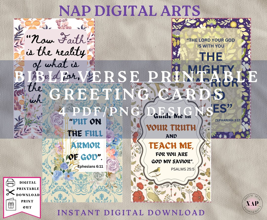 Bible Verse Printable, Faith Greeting Cards, Bible Verse Card, Bible ...