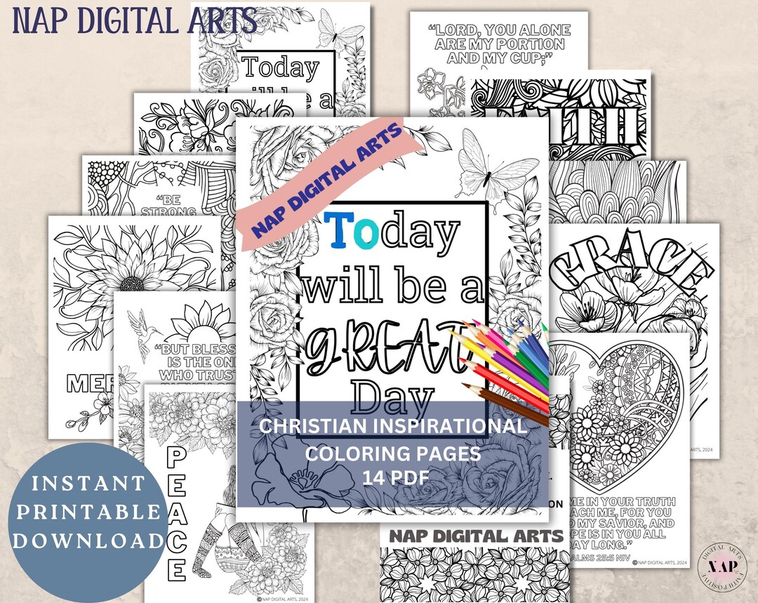 Christian Inspirational Sheets, Bible Verse Coloring Pages, Scripture ...