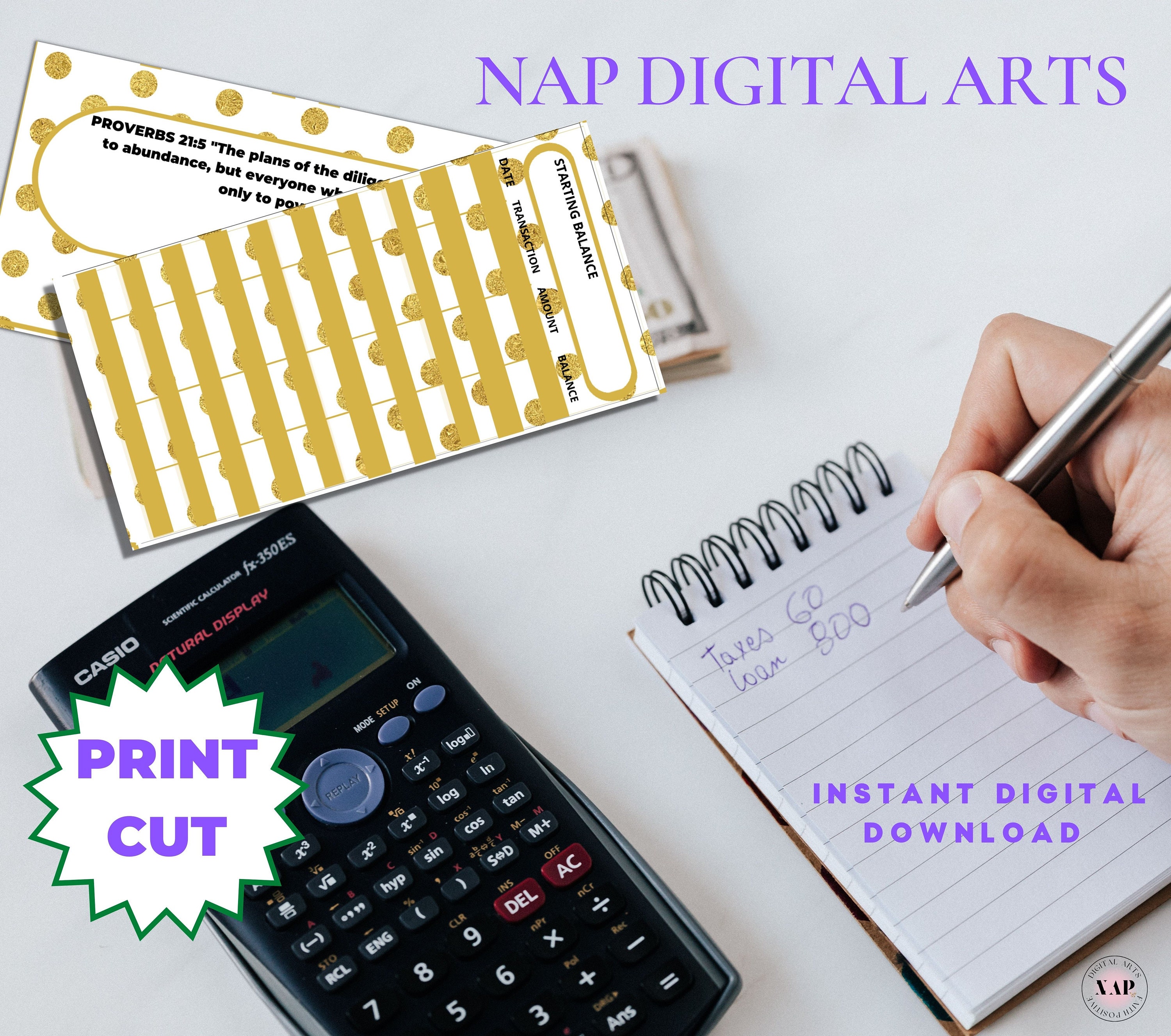 Printable Money Envelope, Cash Envelope, Budget Tracker, Money Tracker ...