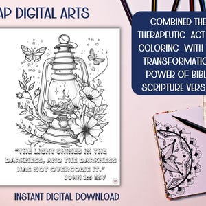 Bible Verse Coloring Page, Devotional Coloring Activities, Christian ...