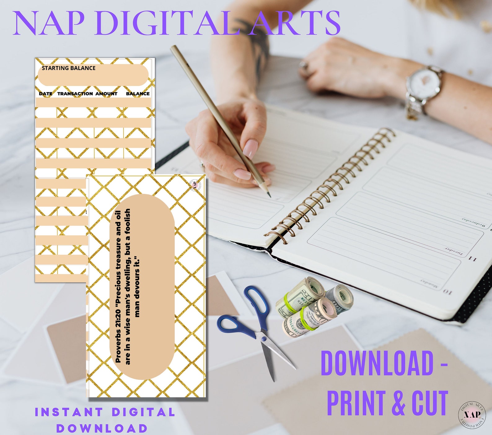 Printable Money Envelope, Cash Envelope, Budget Tracker, Money Tracker ...
