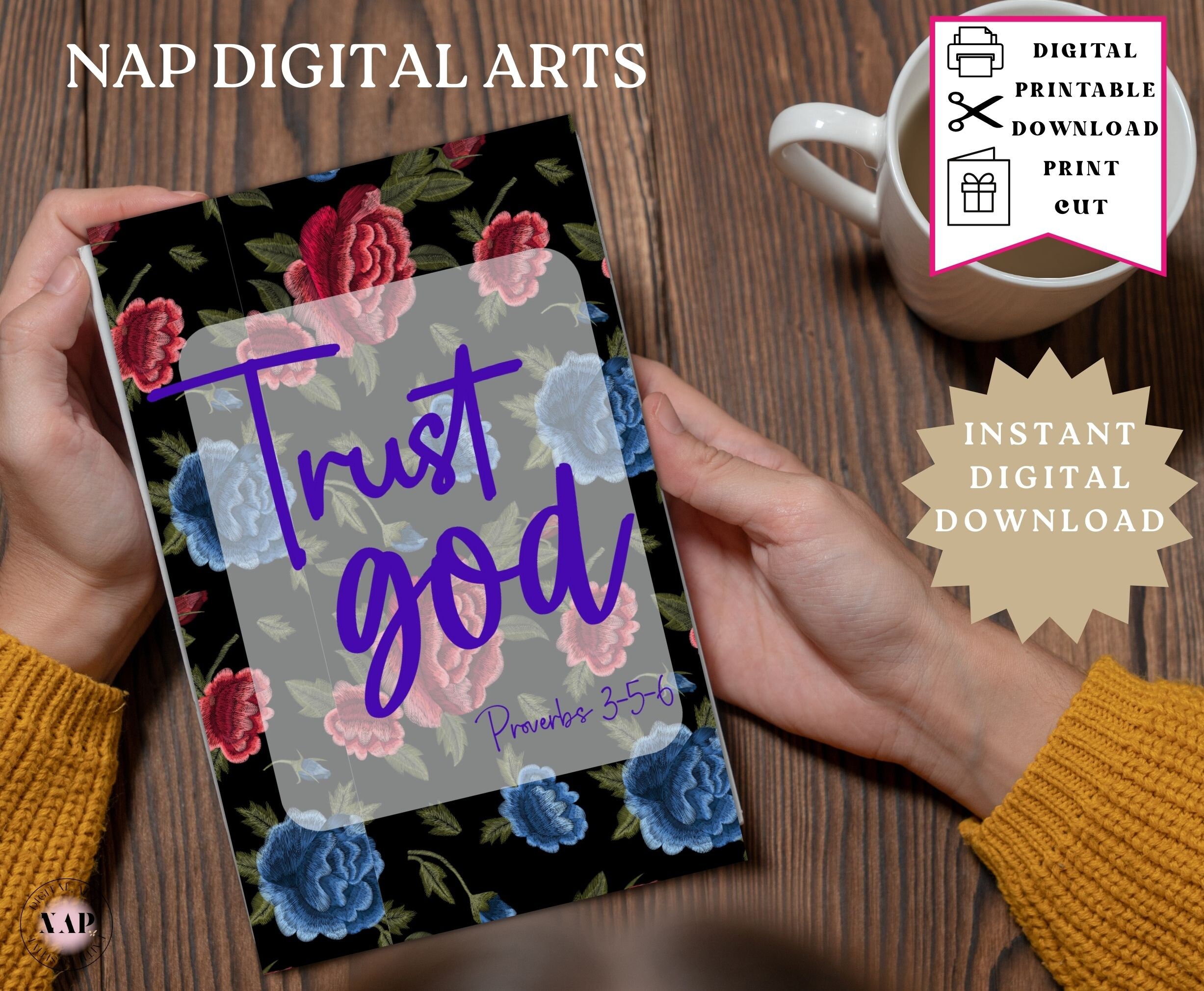 Bible Verse Cards, Scripture Cards, Religious Greeting Cards, Printable ...