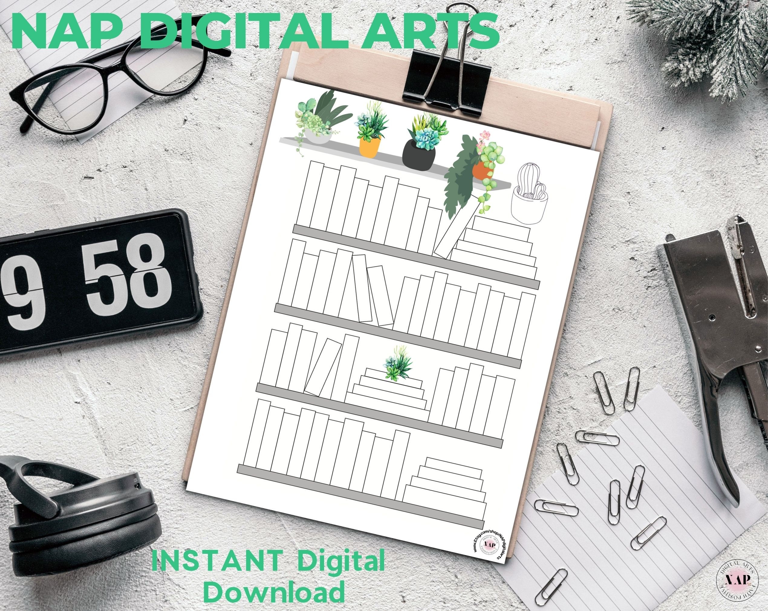 Reading Journal Printable, Reading Challenge Tracker, Book Tracking ...