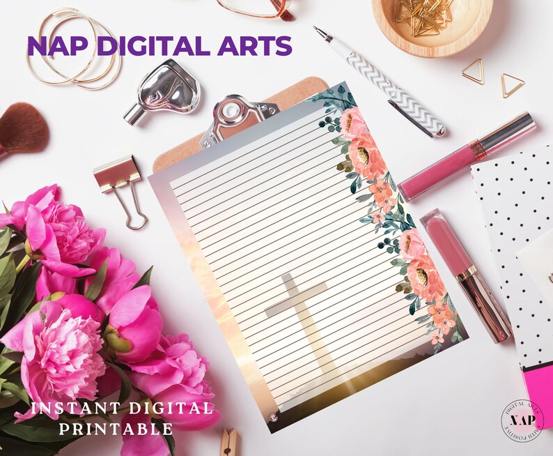 Religious Stationary, Printable Stationary Download, Writing Paper ...