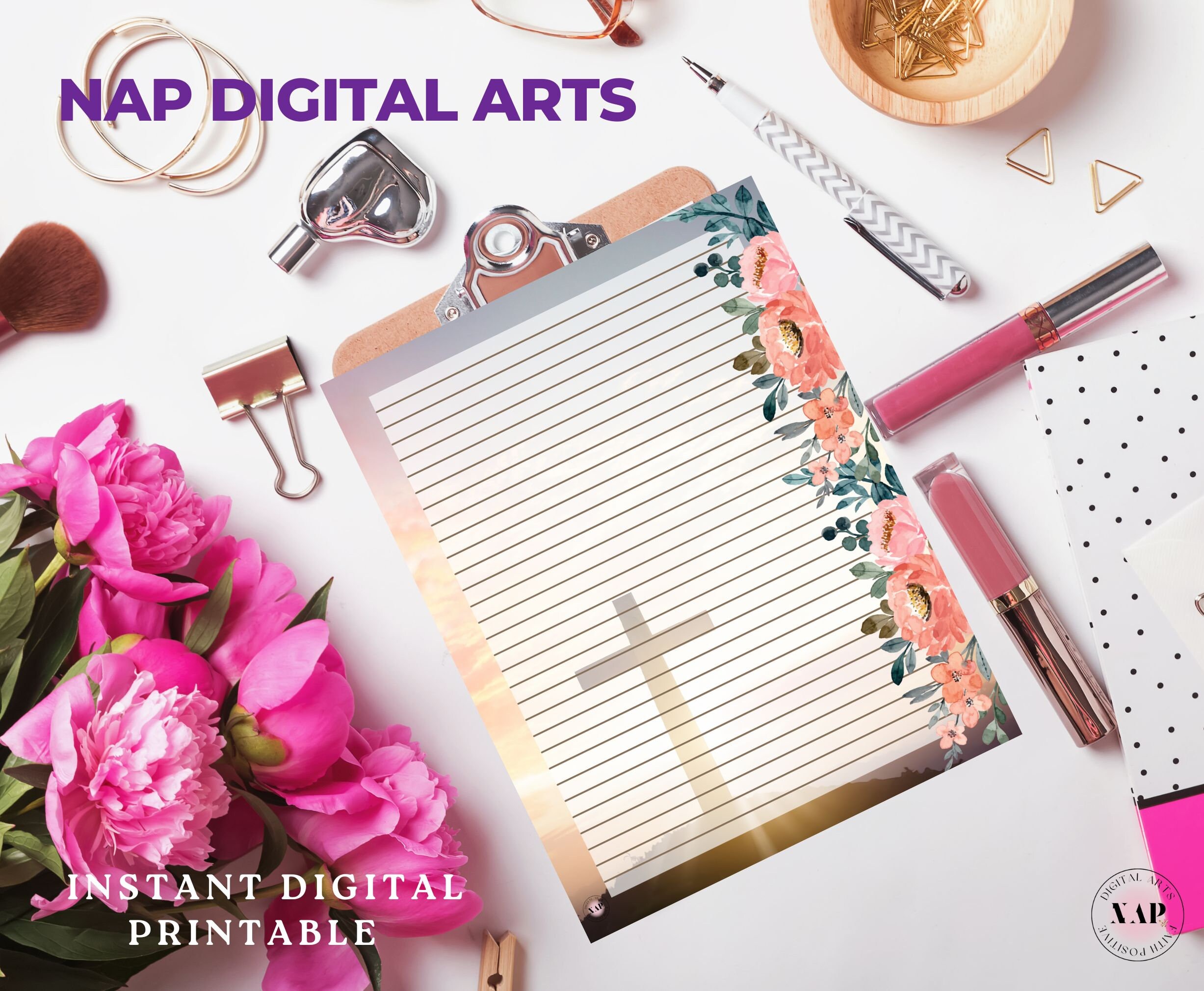 Religious Stationary, Printable Stationary Download, Writing Paper ...