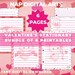 Cute Valentines Paper, Printable Stationery Set, Love Stationery ...