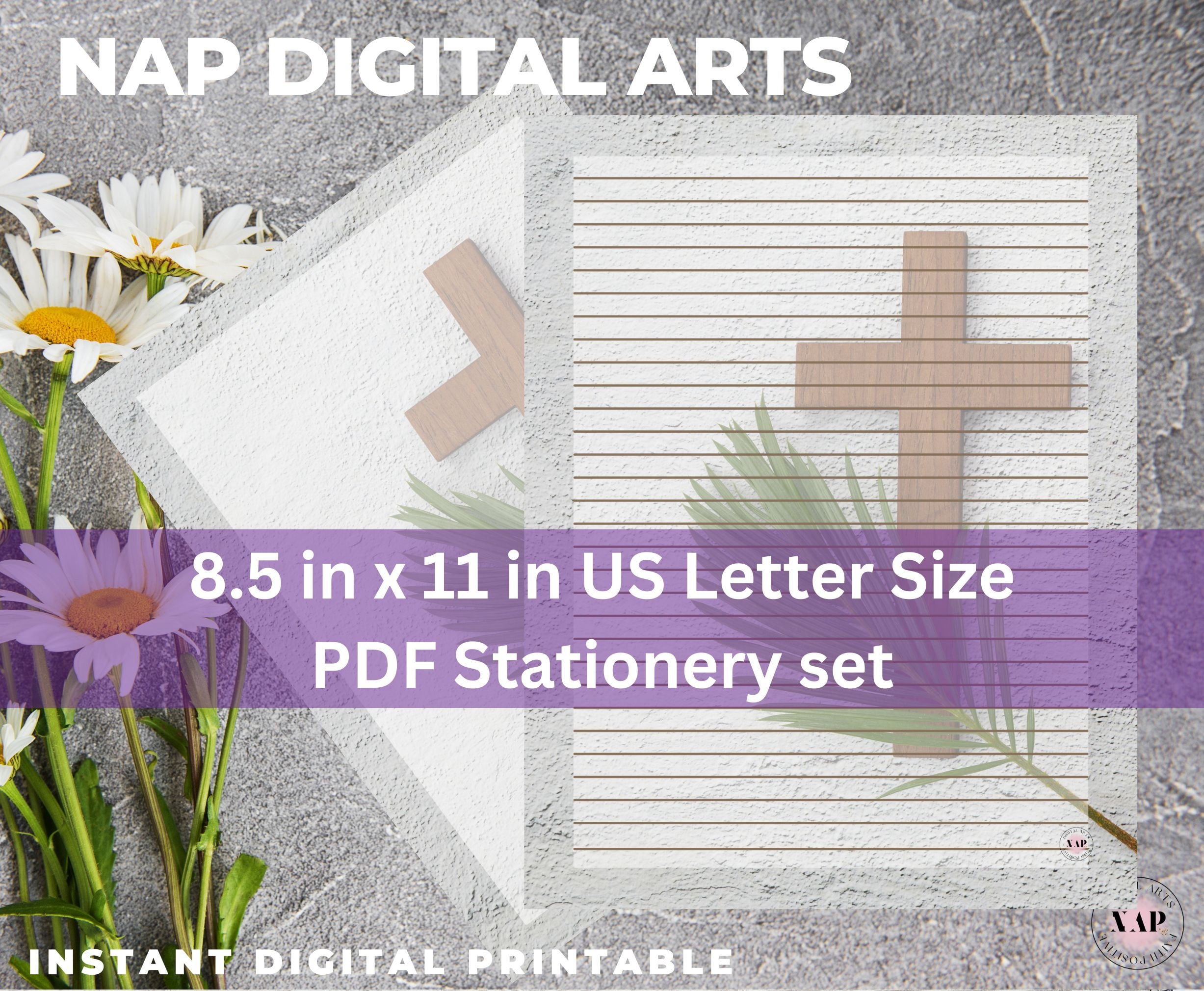 Religious Stationary, Printable Stationary Download, Writing Paper ...