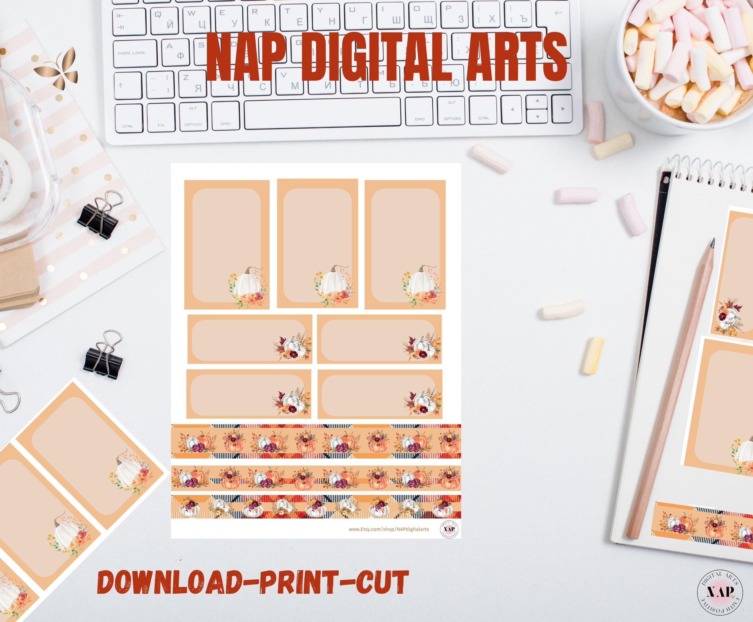 Printable Stationary Paper, Printable Writing Paper, Autumn Pumpkin ...