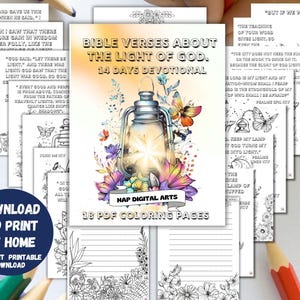 Bible Verse Coloring Page, Devotional Coloring Activities, Christian ...