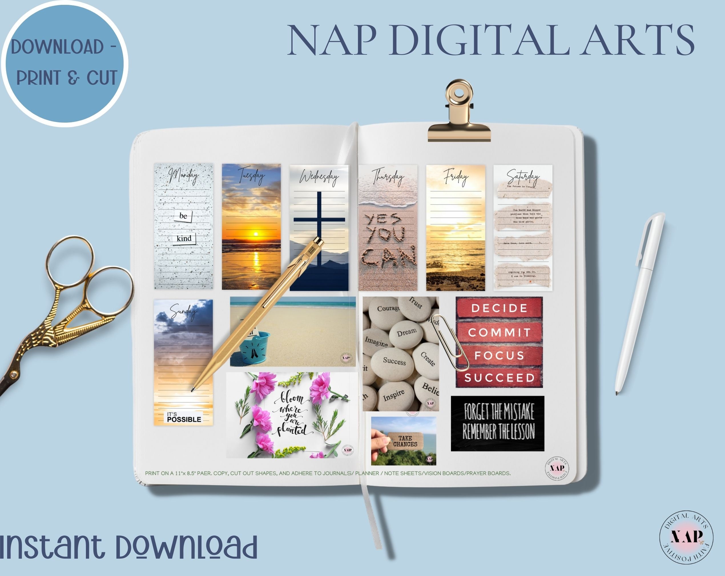 Printable Prayer, Vision Board, Faith Journal, Prayer Board Kit ...