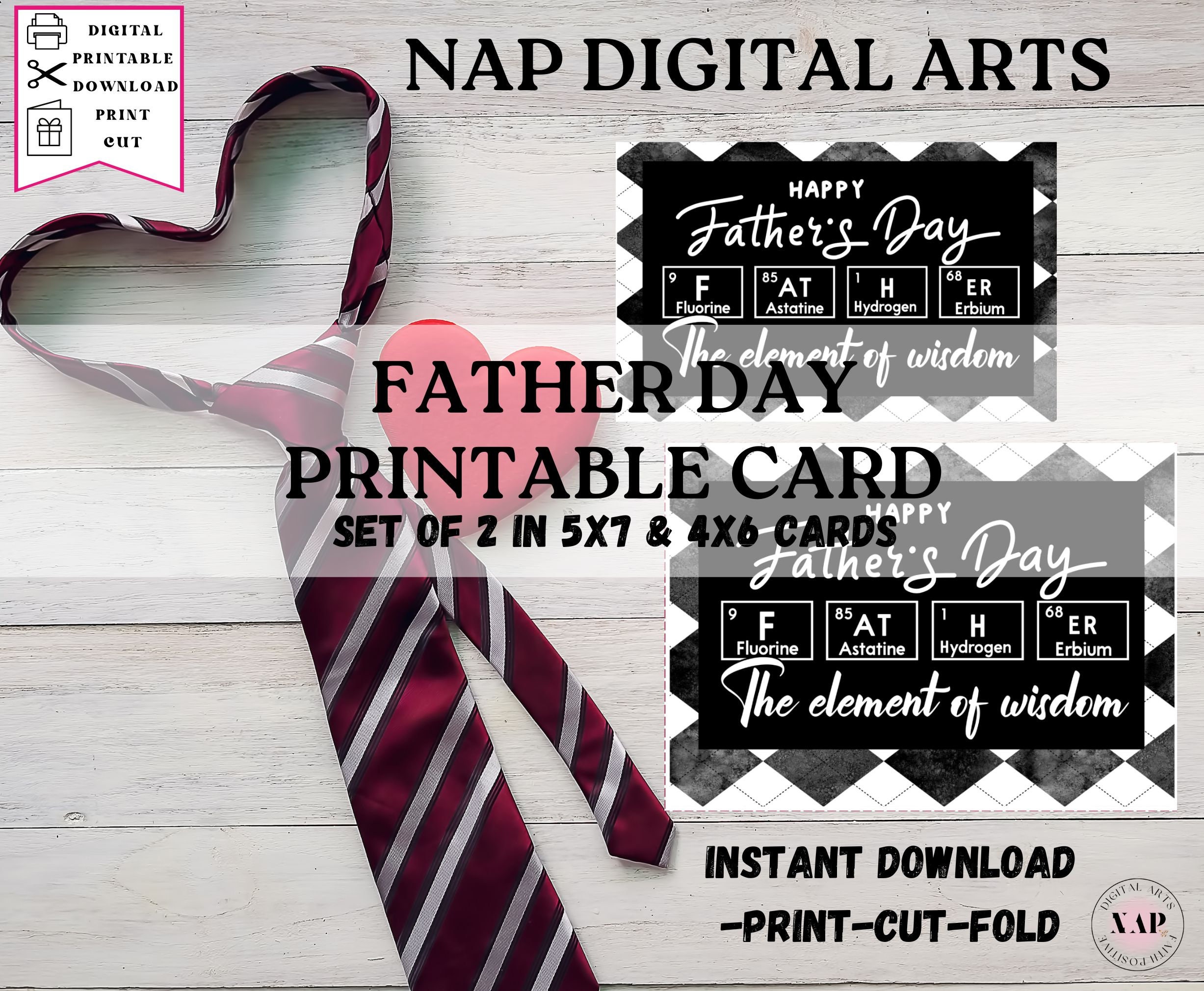 Father's Day Printable Card, Happy Father Day Card, Dad Greeting Card ...