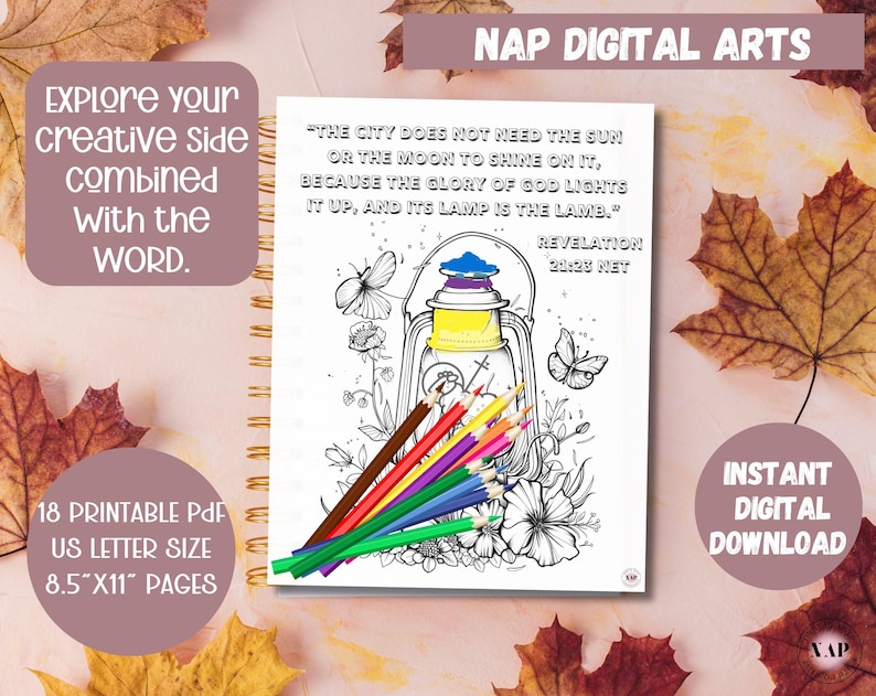 Bible Verse Coloring Page, Devotional Coloring Activities, Christian ...