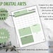 Green Undated Monthly Calendar, Printable Monthly Overview, Monthly ...