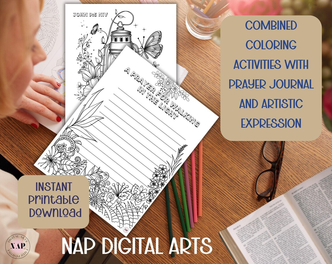 Bible Verse Coloring Page, Devotional Coloring Activities, Christian ...