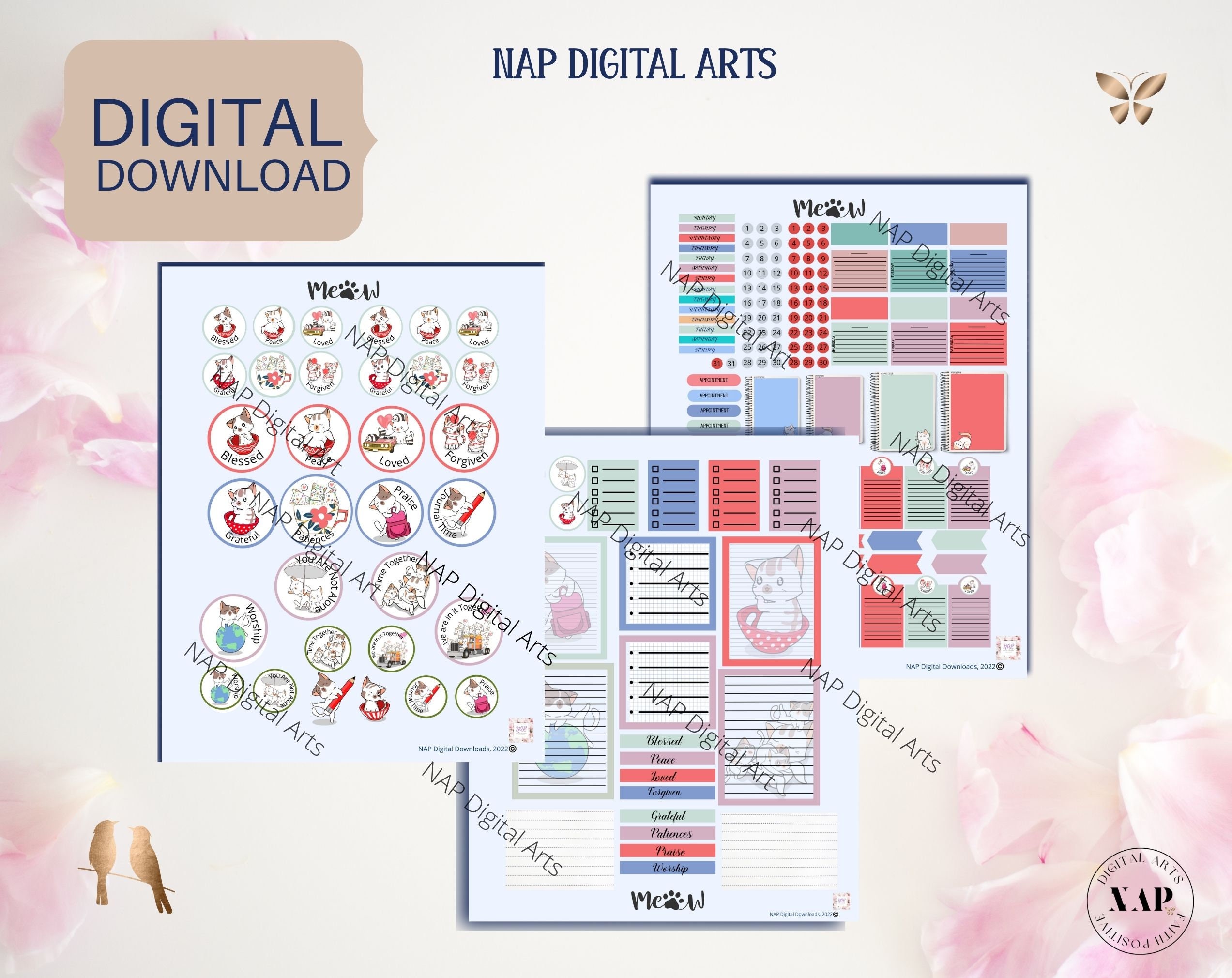 Bible Journal, Digital Faith Printable, Bible Planner, Bible Journaling ...