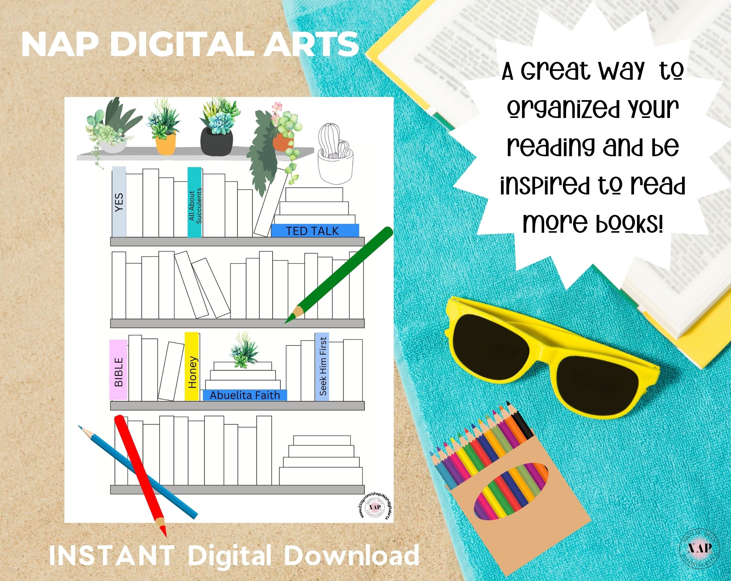 Reading Journal Printable, Reading Challenge Tracker, Book Tracking ...