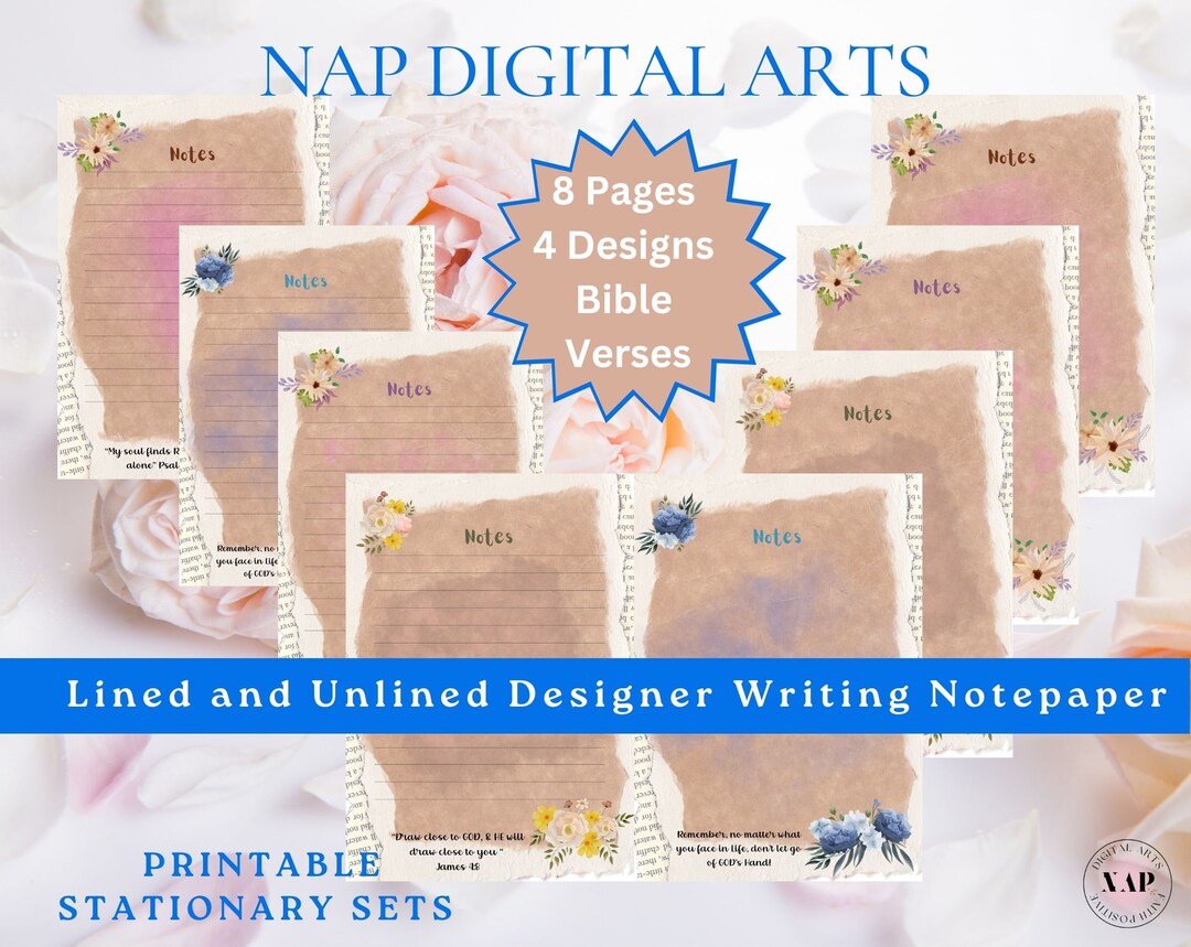 Stationary Faith Set, Christian Stationery Bundle, Bible Verse ...