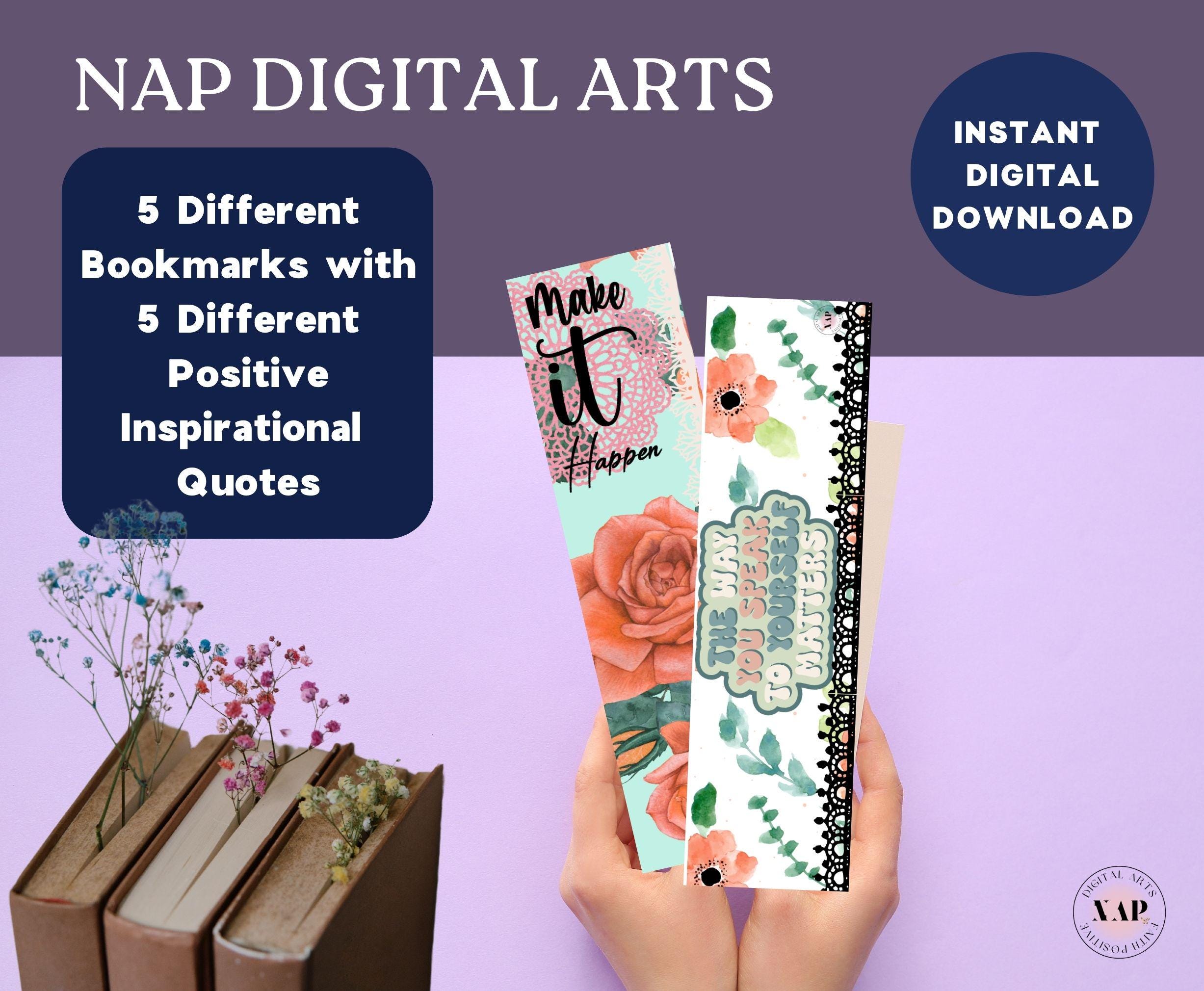 Positive Affirmation Bookmarks, Inspirational Quotes, Self Love ...