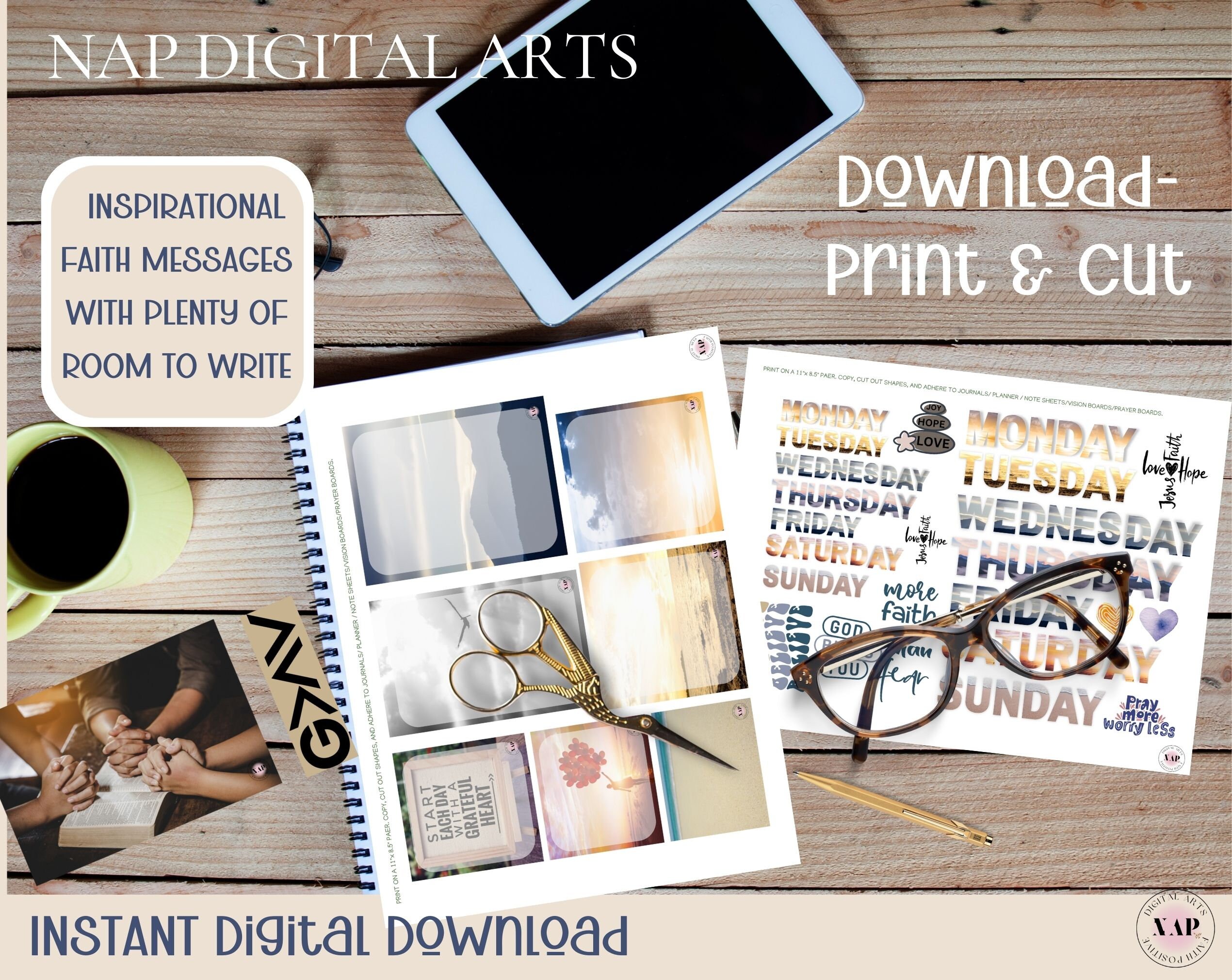 Printable Prayer, Vision Board, Faith Journal, Prayer Board Kit ...