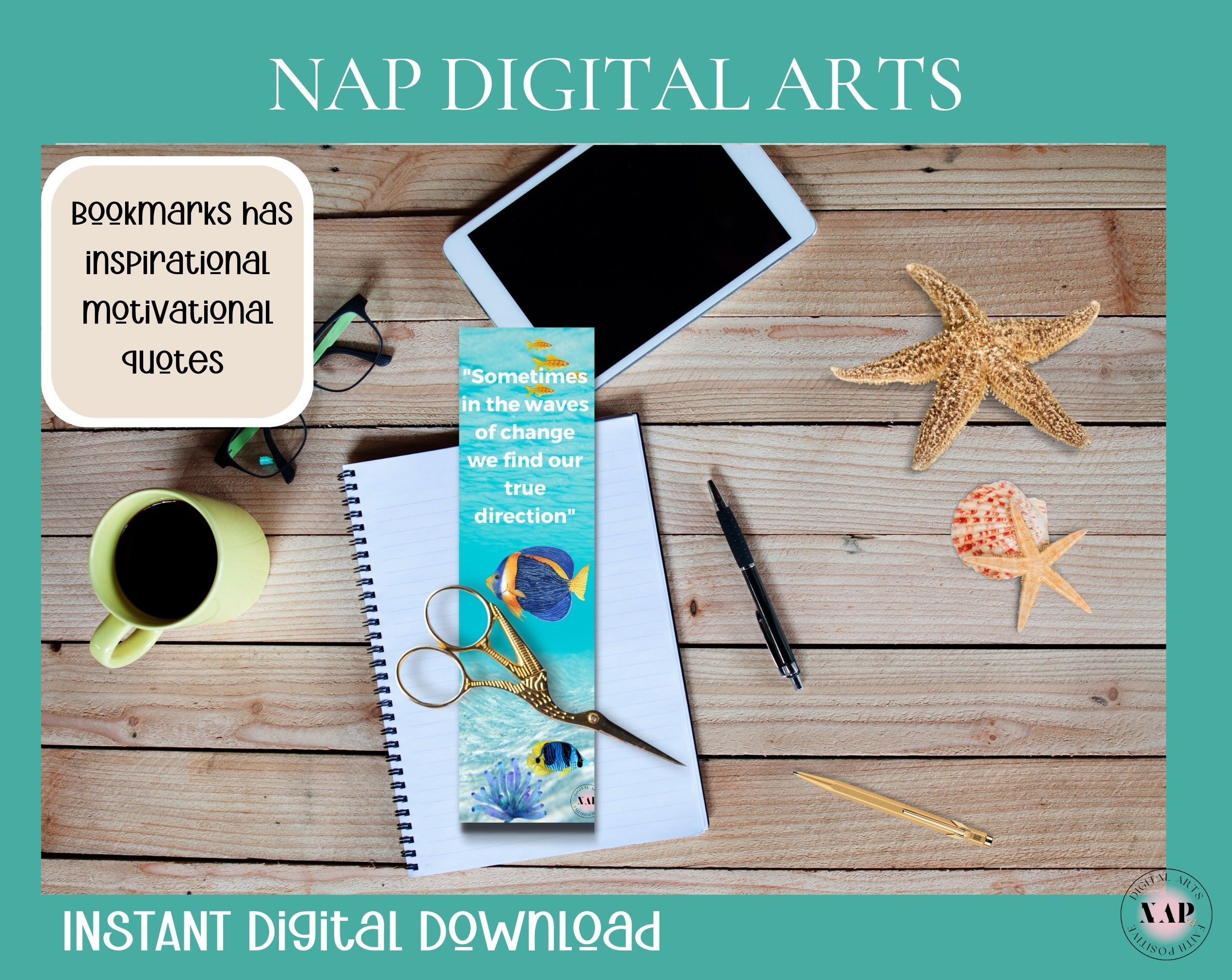 Ocean Design, Positive Quote Printable, Ocean Lover Gift, Sea Ocean ...