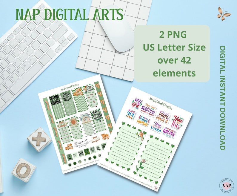 Mental Health Journal, Printable Note Journal, Daily Self-care Planner ...