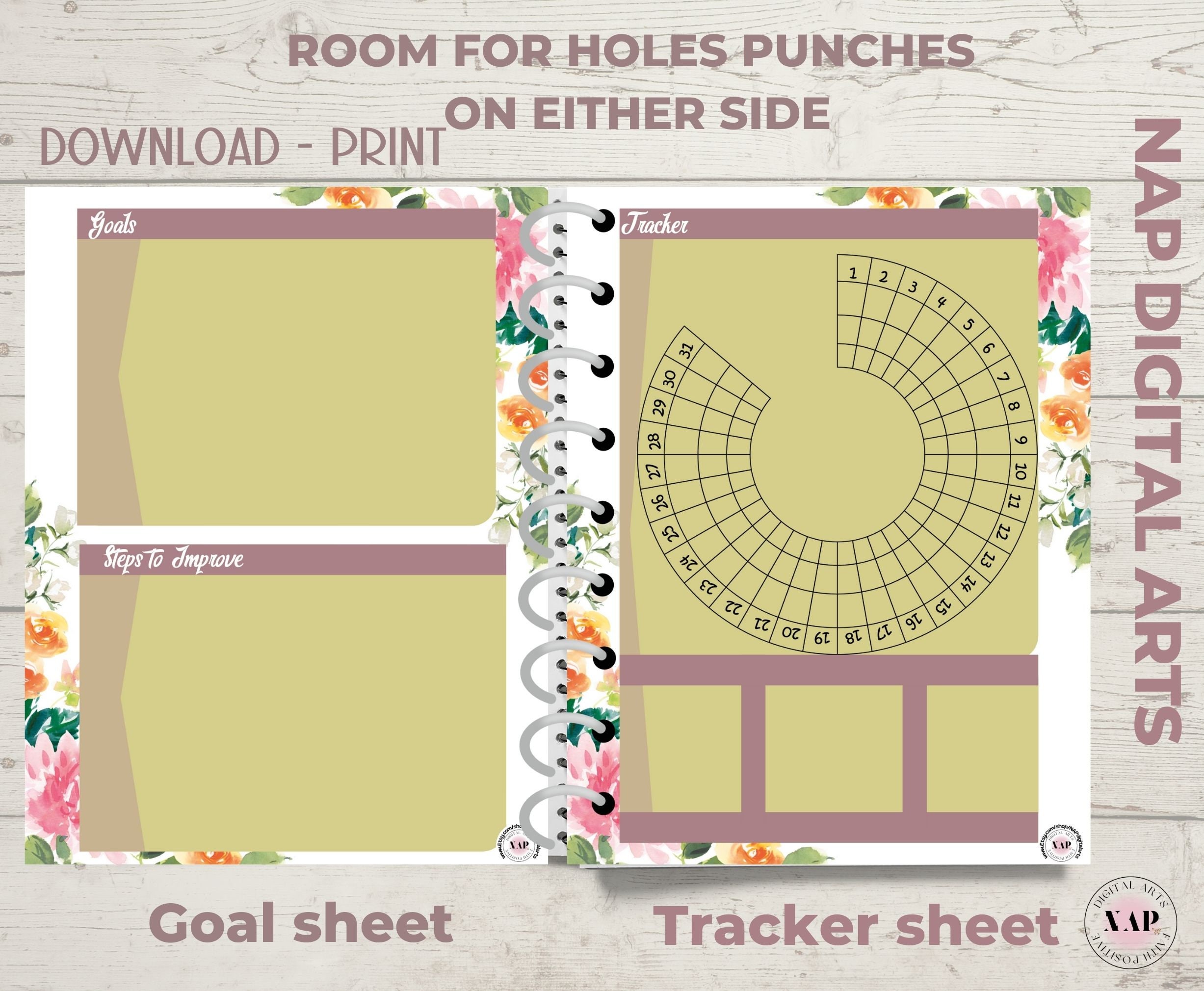 Personal Planner Printable, Undated Weekly Planner, Notes Sheet ...