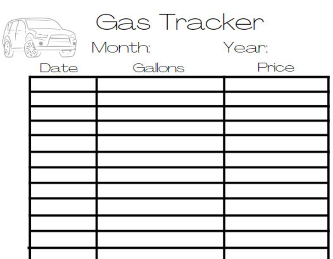 Mileage and Gas Tracker Bundle/ Printable/book Keeping/ - Etsy