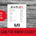 Printable Halloween Game/ Horror Movie/ Party Game/ Guess Who/ Matching ...