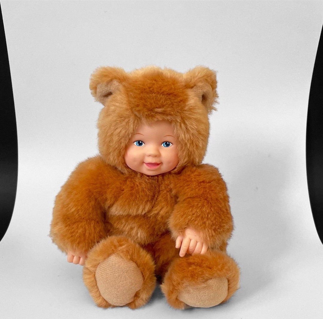 90s Vintage Anne Geddes Doll Bear Outfit, Vintage Children Toy Anne ...