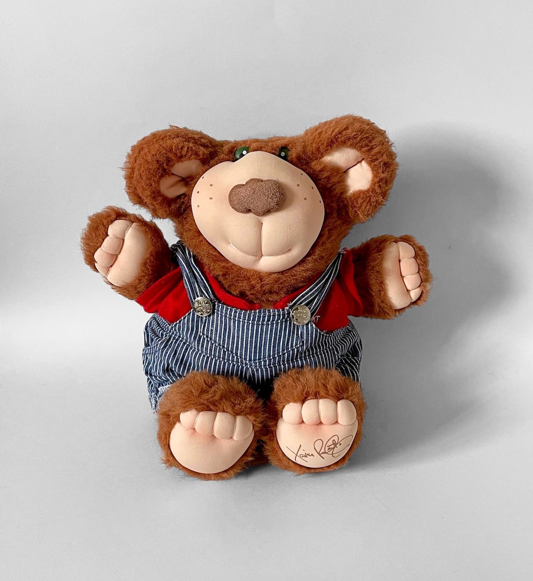 1985 Vintage Furskins Bubba Teddy Bear Xavier Roberts Stuffed Animal ...