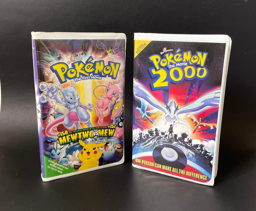 Set of 2 Pokémon VHS Movies Pokémon the First Movie Mewtwo Vs. - Etsy