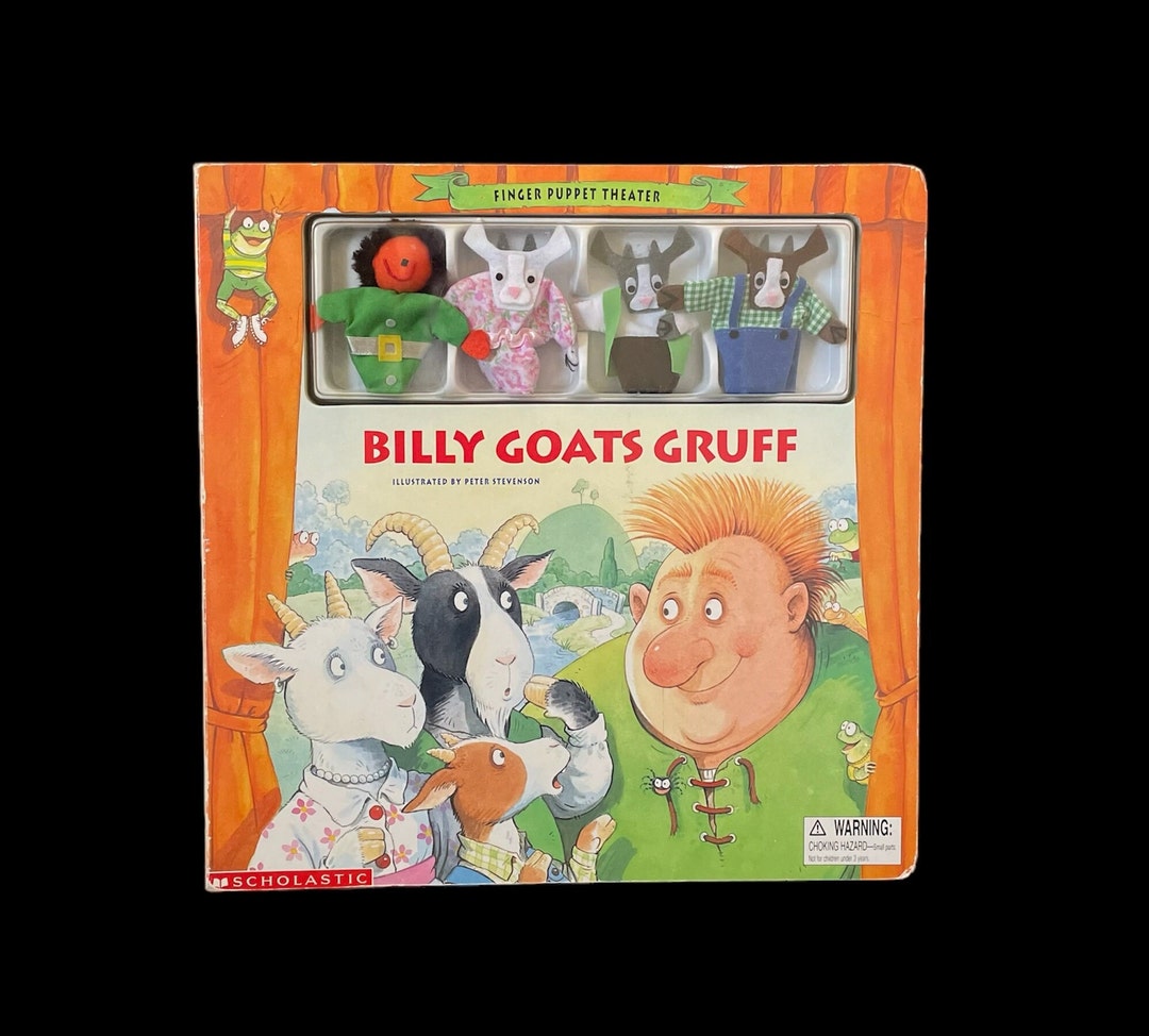 Vintage Finger Puppet Board Book Puppet Theater Billy Goats - Etsy