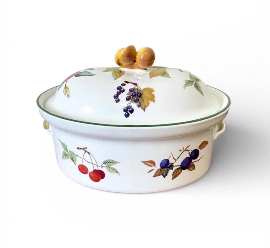 1986 Vintage Royal Worcester Evesham Casserole Dish 2.5Q, England Fine ...