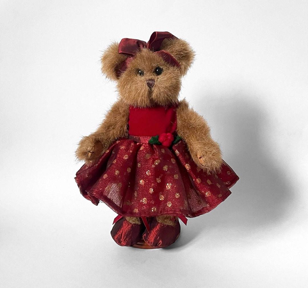 Vintage Bearington Bear Ballerina – Jointed Plush Teddy Bear in Red ...