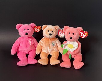 Ty Beanie Babies Choice of Breast Cancer Survivor Awareness - Etsy