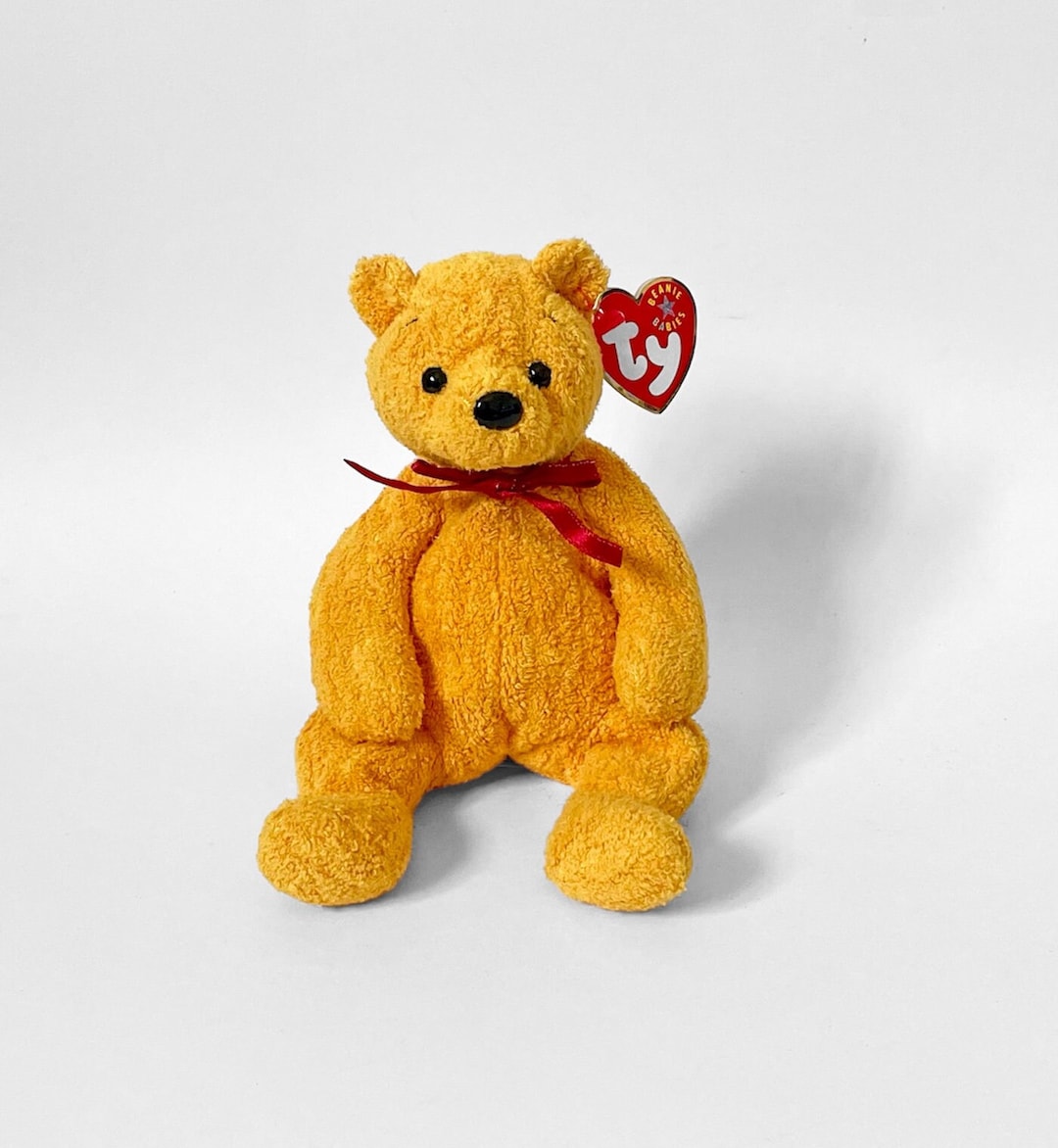 Vintage TY Beanie Baby poopsie the Bear Bean Bag, Collectible Plush ...