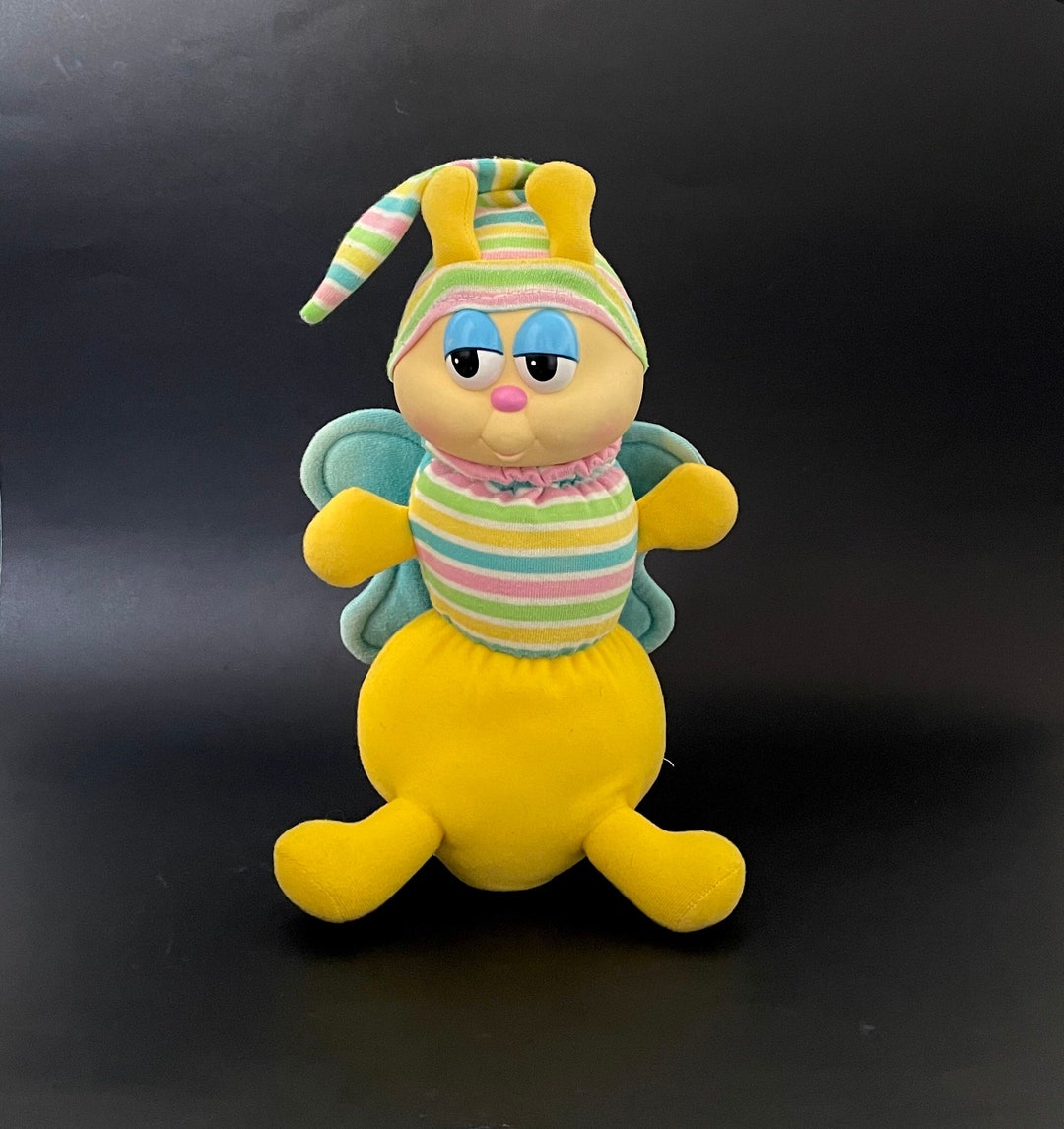 80s Vintage Hasbro GLO BUG Glo Friends Doll Globug Glow Worm Butterfly ...