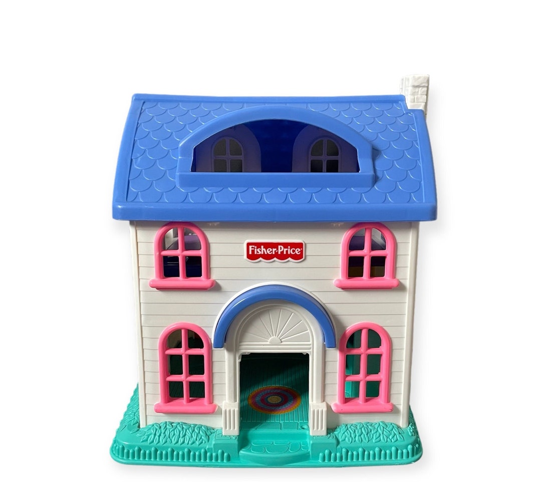 1996 Vintage Fisher Price Little People Family House Home Sweet Home ...