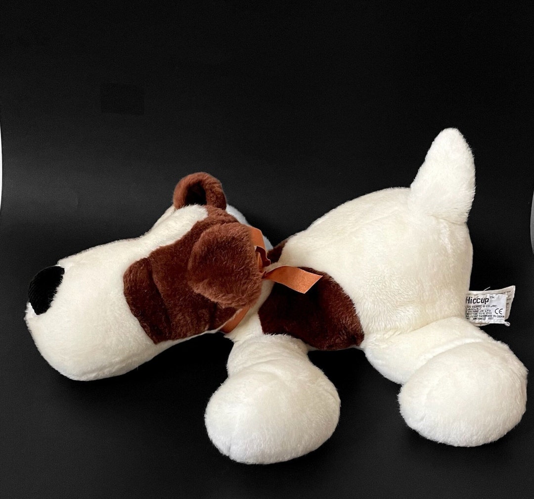 Vintage Russ Berrie Hiccup Puppy Fox Terrier Plush Sleepy Dog Stuffed ...