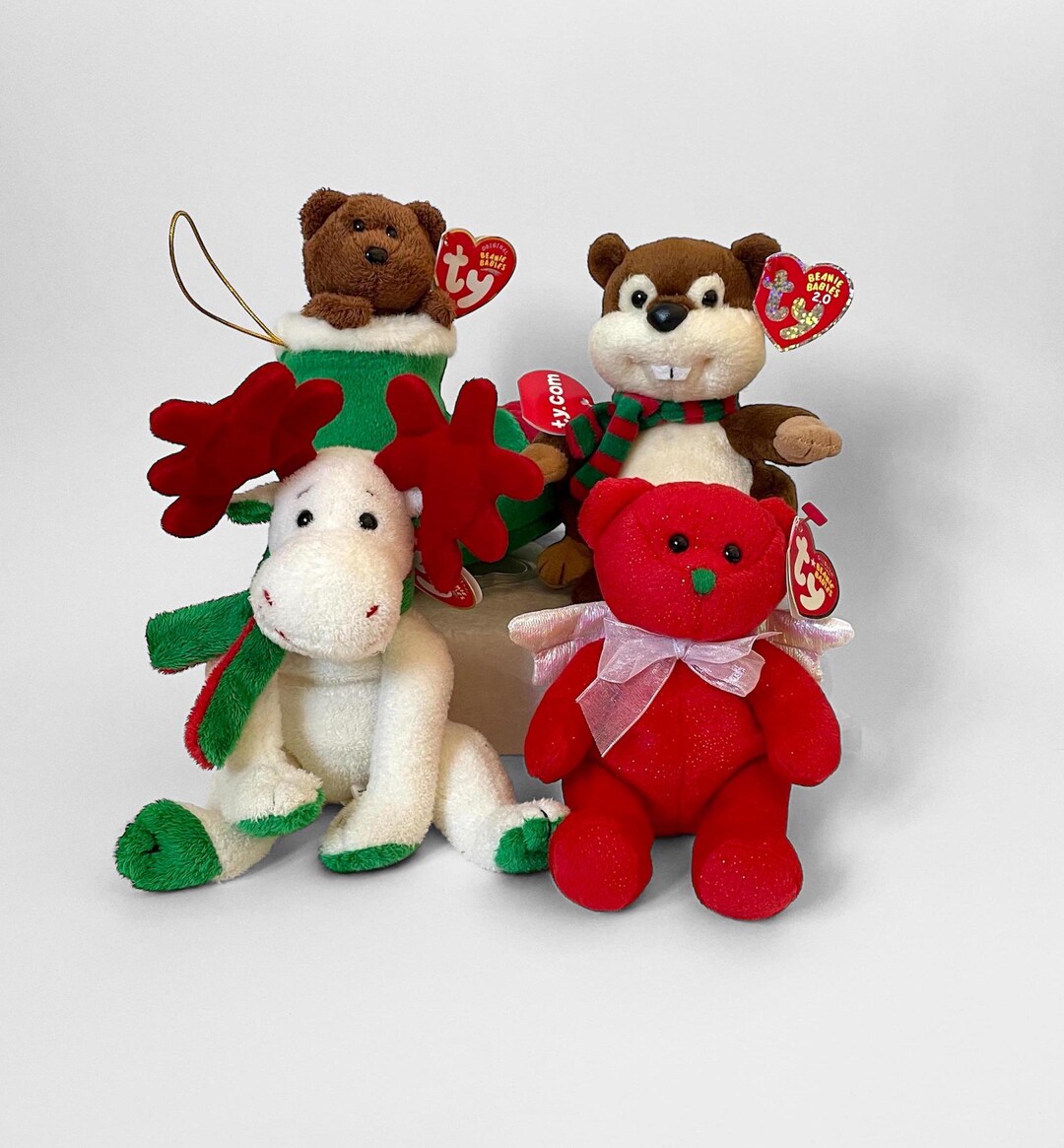 Vintage TY Beanie Babies Choice of Bear TY Stockings, Ty Yule the ...