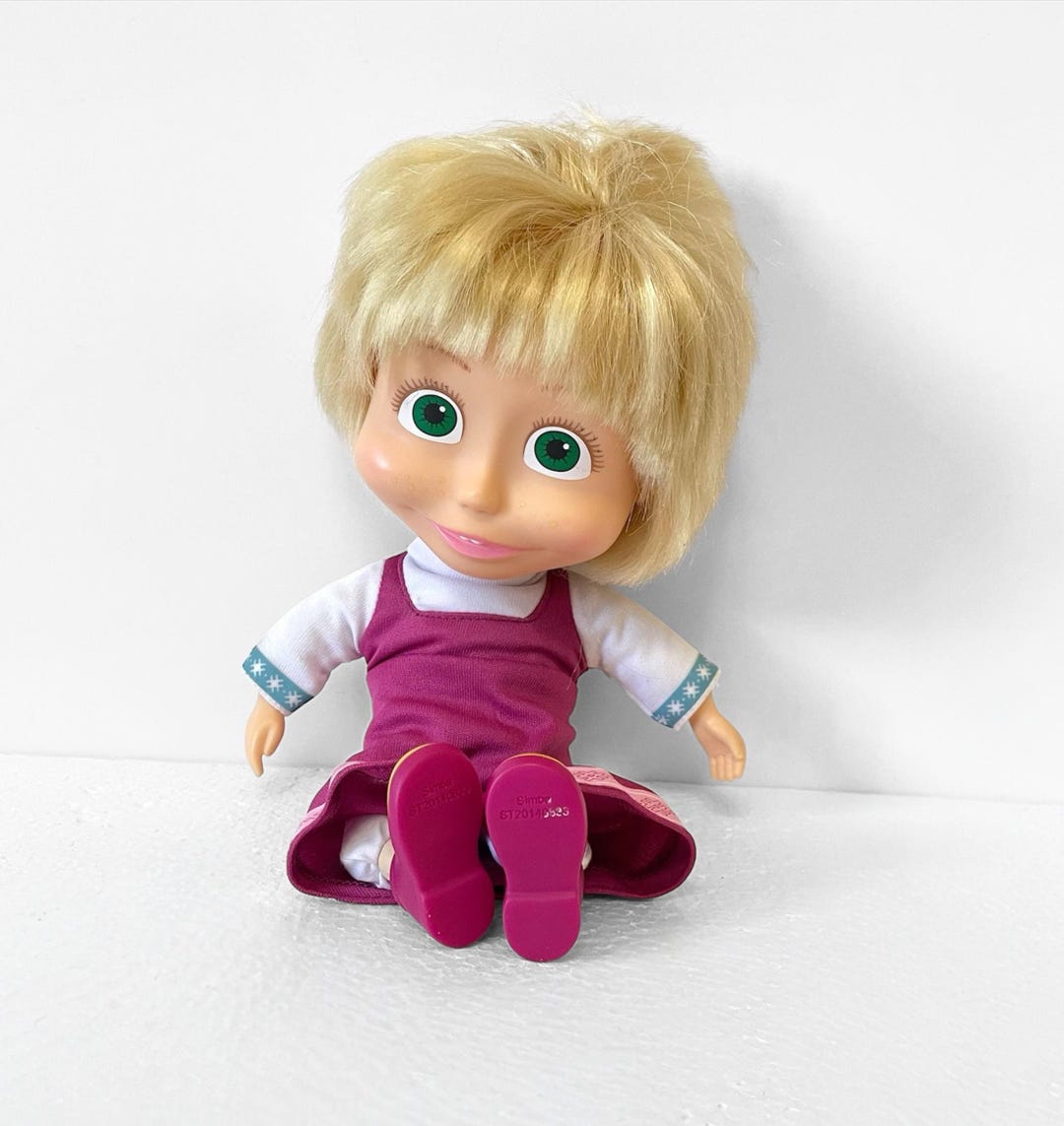 Rare 10" Masha and the Bear Doll, Vinyl and Plush/cloth Body Simba Toys ...