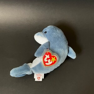Vintage Beanie Babies Ty JOLLY Walrus TY Slippery Seal TY Echo Dolphin ...
