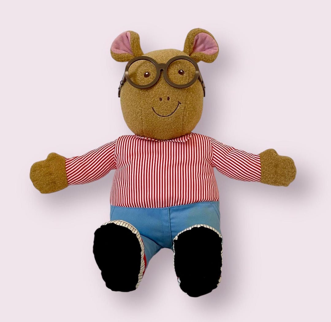 17" Vintage 1996 Talking Arthur Doll Plush PBS Playskool Marc Brown ...