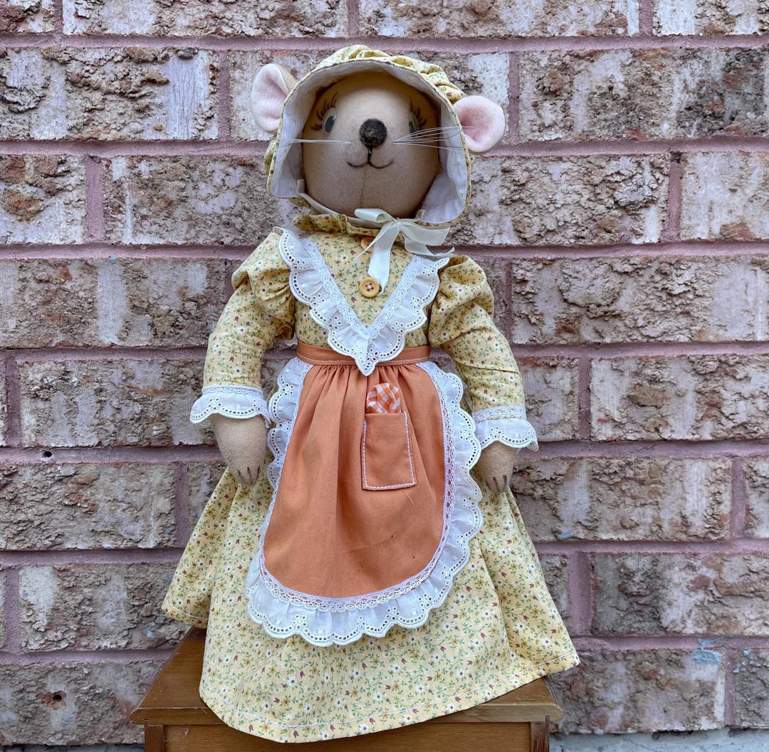 15 Vintage Mousekins Stuffed Animal Felt Fabric Sculpture Handcrafted ...