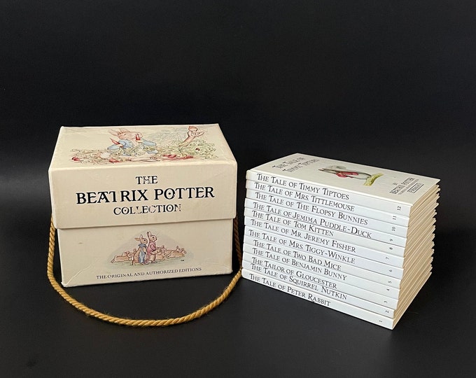 80s Vintage the Beatrix Potter Collection 12 Hardcover Mini Books Boxed ...