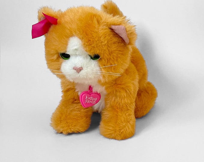 Retired Furreal Friends Cat Interactive Kitten Stuffed Animal Hasbro ...