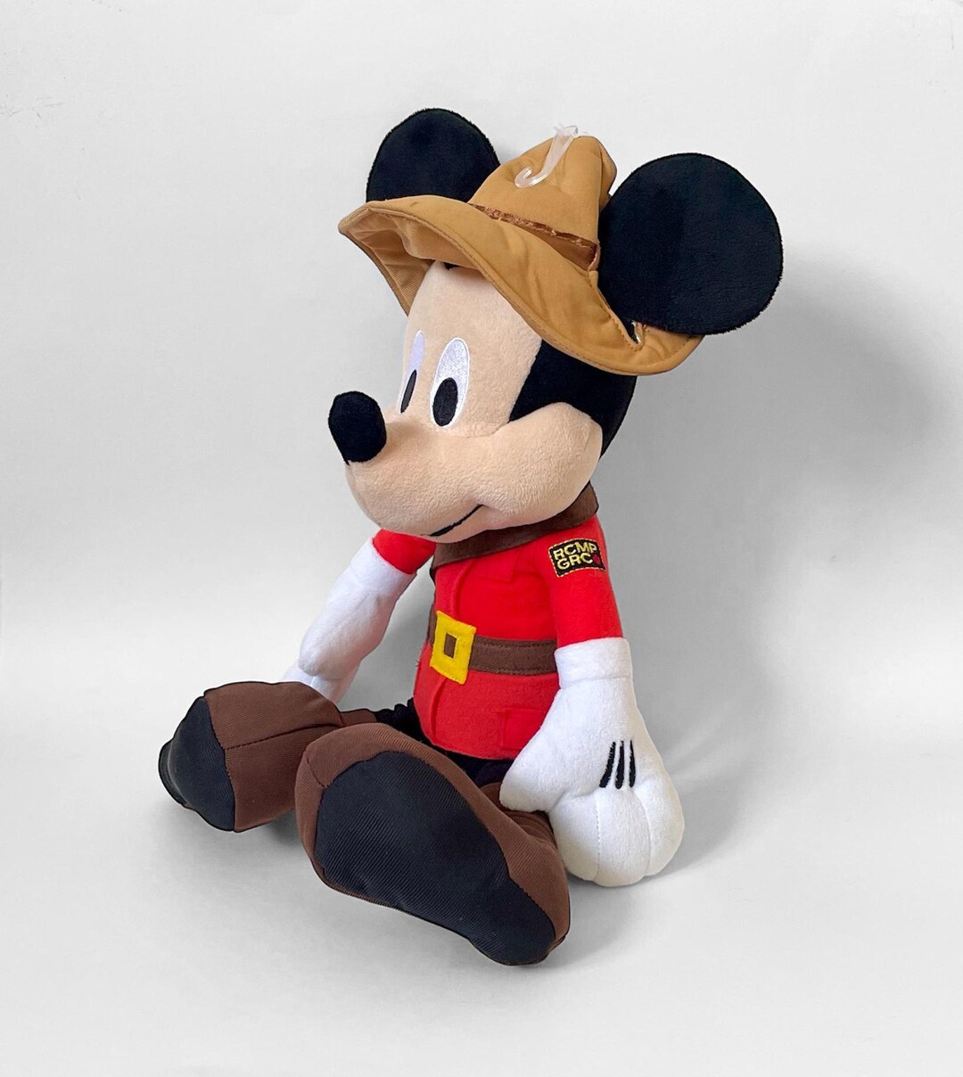 17 Disney Mickey Mouse Plush RCMP Mountie Mickey Mouse Stuffed Animal ...