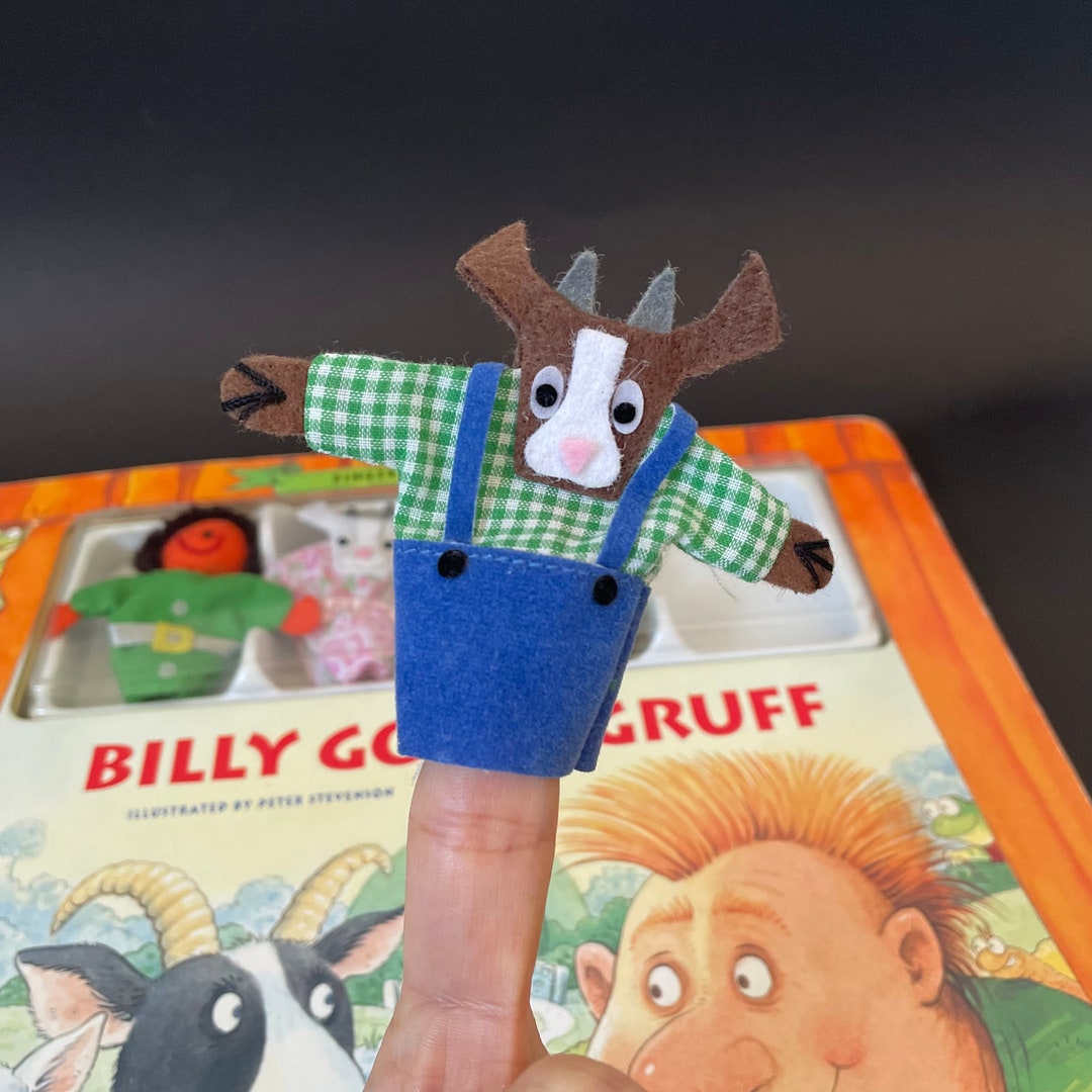 Vintage Finger Puppet Theater Board Book, Billy Goats by Cartwheel ...