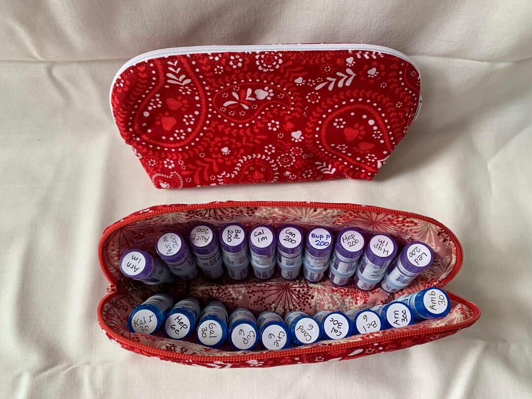 Zippered Pouch for 20 Homeopathic Remedies - Etsy